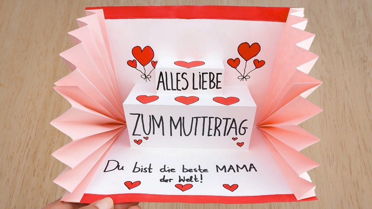 Pop up card😍DIY - Happy Mother's Day Card. Mother's Day Cards