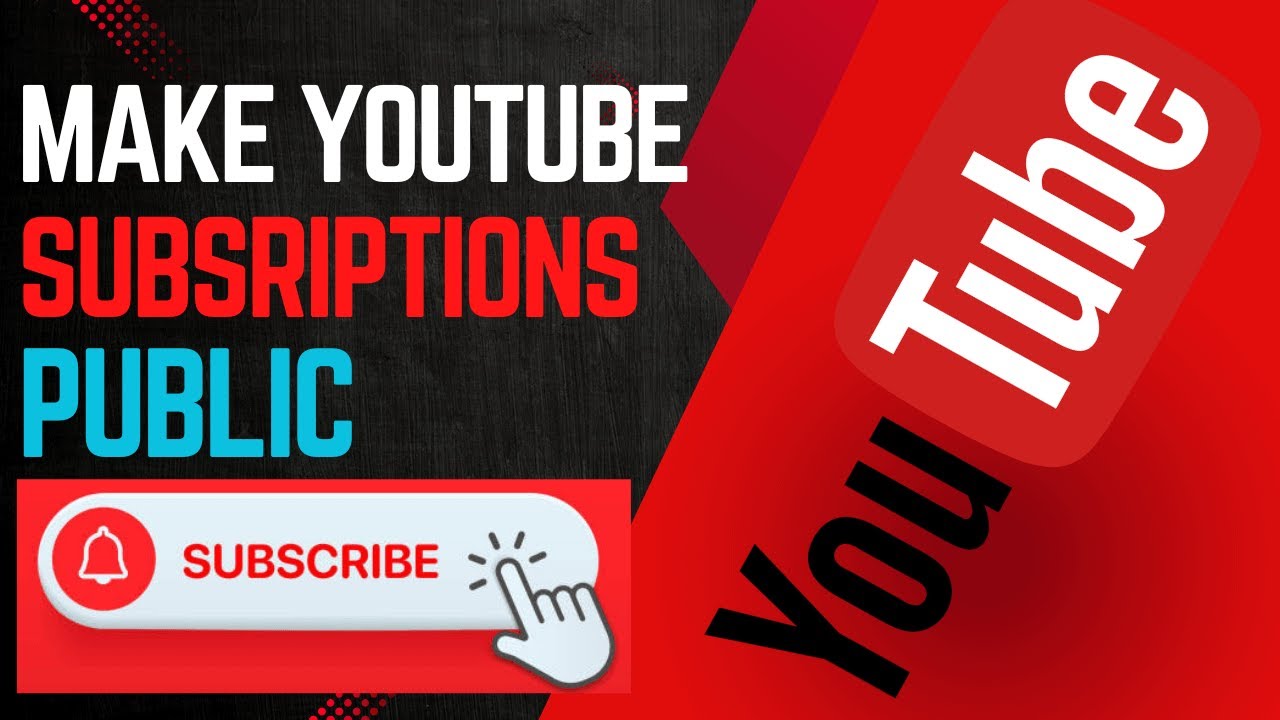How To Make Your YouTube Subscriptions Public | Quick & Easy Tutorial