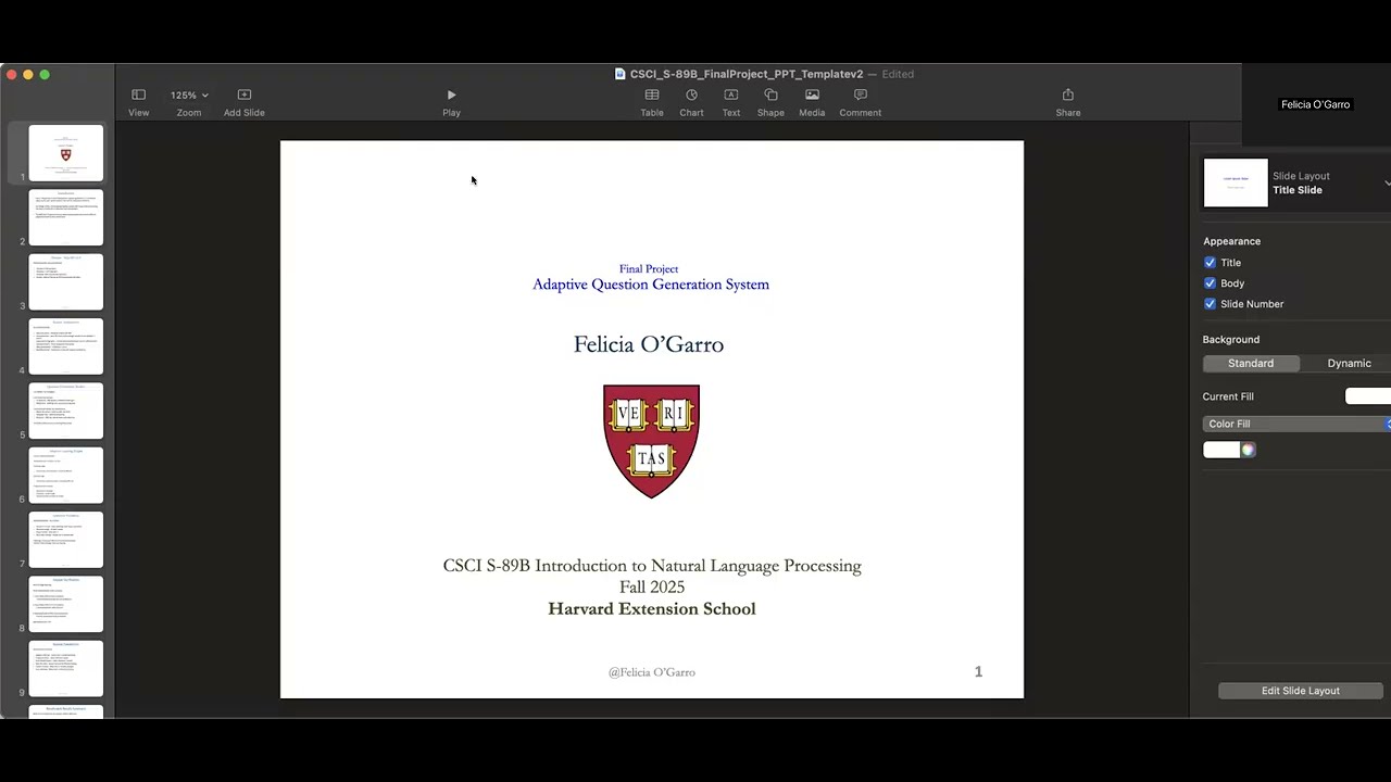 Adaptive Question Generation System