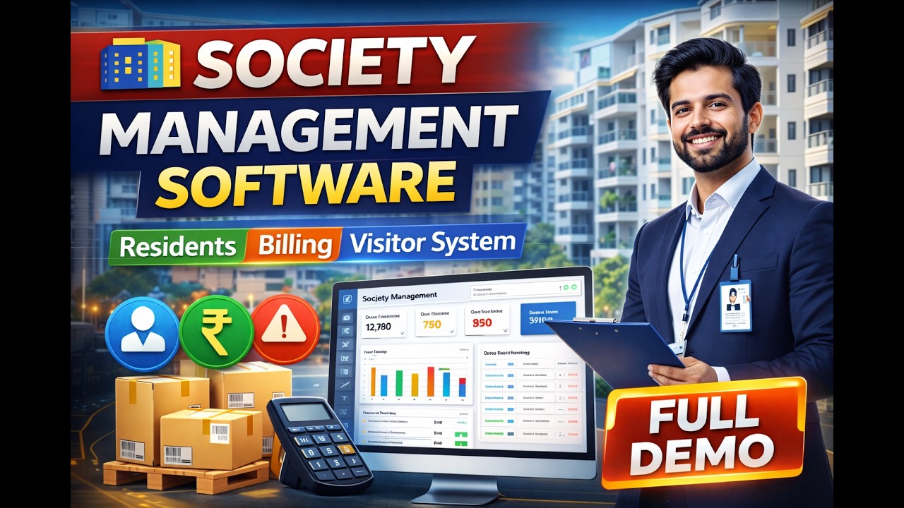 Society Management Software Demo | Apartment & Housing Society Management System #software