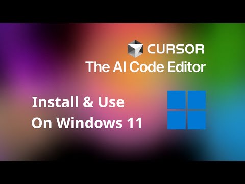 How to install and use Cursor AI Code Editor in Windows 11 | Cursor AI Editor
