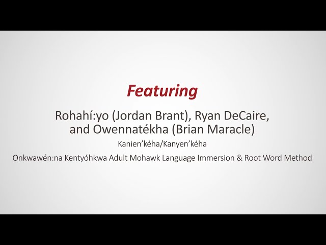 Gathering of Minds: Owennatekha Rohahiyo, and Ryan DeCaire – NETOLNEW