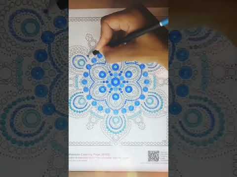 Dot Mandala Coloring Page