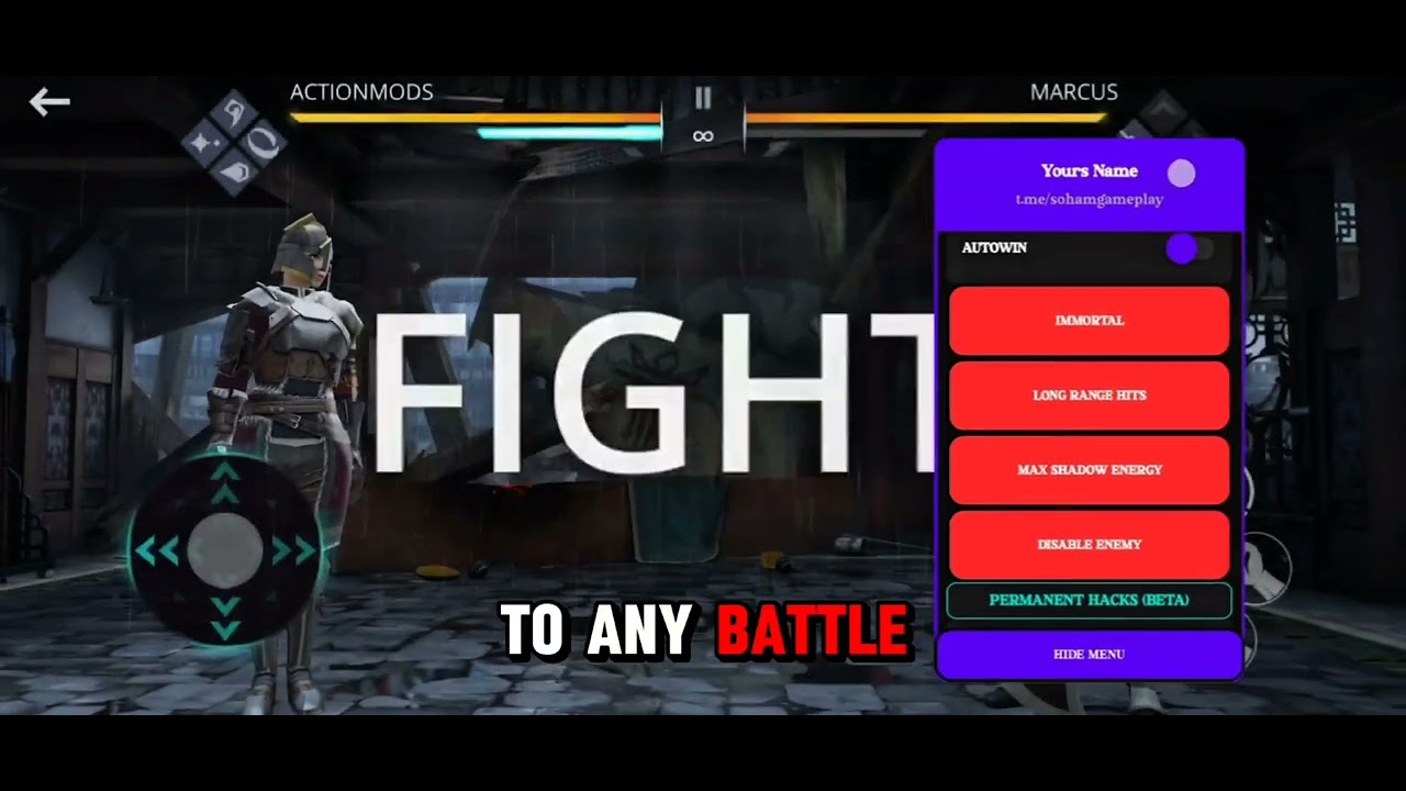 Shadow Fight 3 VIP MOD MENU | 1.44.3 : Autowin, One Hit Kill, Immortal, Disable Enemy, More