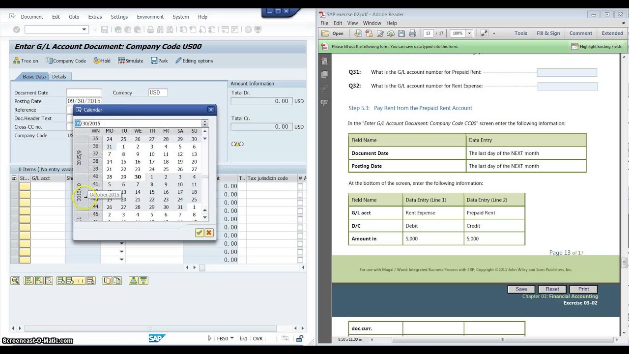 SAP exercise 02 part 3