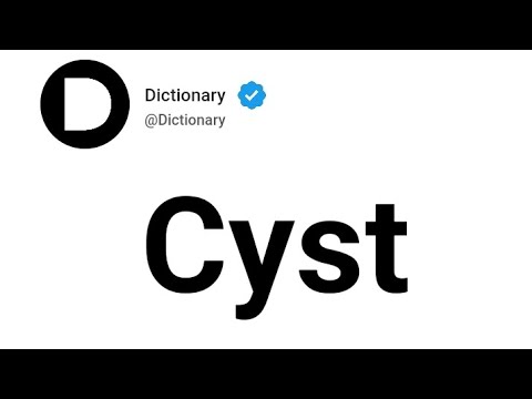 Cyst Meaning In English
