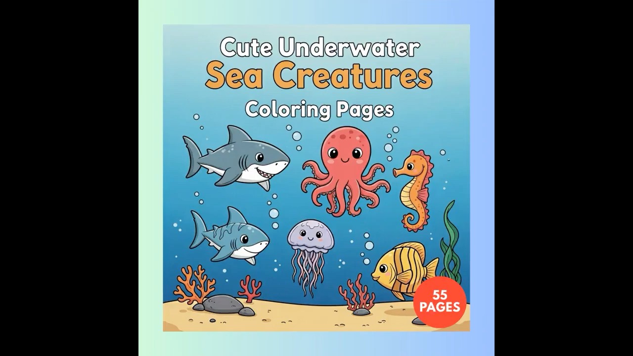 Underwater Sea Creatures Coloring Pages
