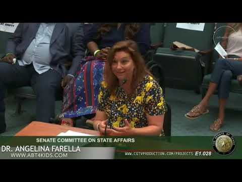 Dr. Angelina Farella – Texas Senate Hearing | fillaprodiga