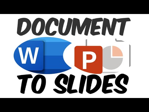 Convert Word Document to PowerPoint presentation