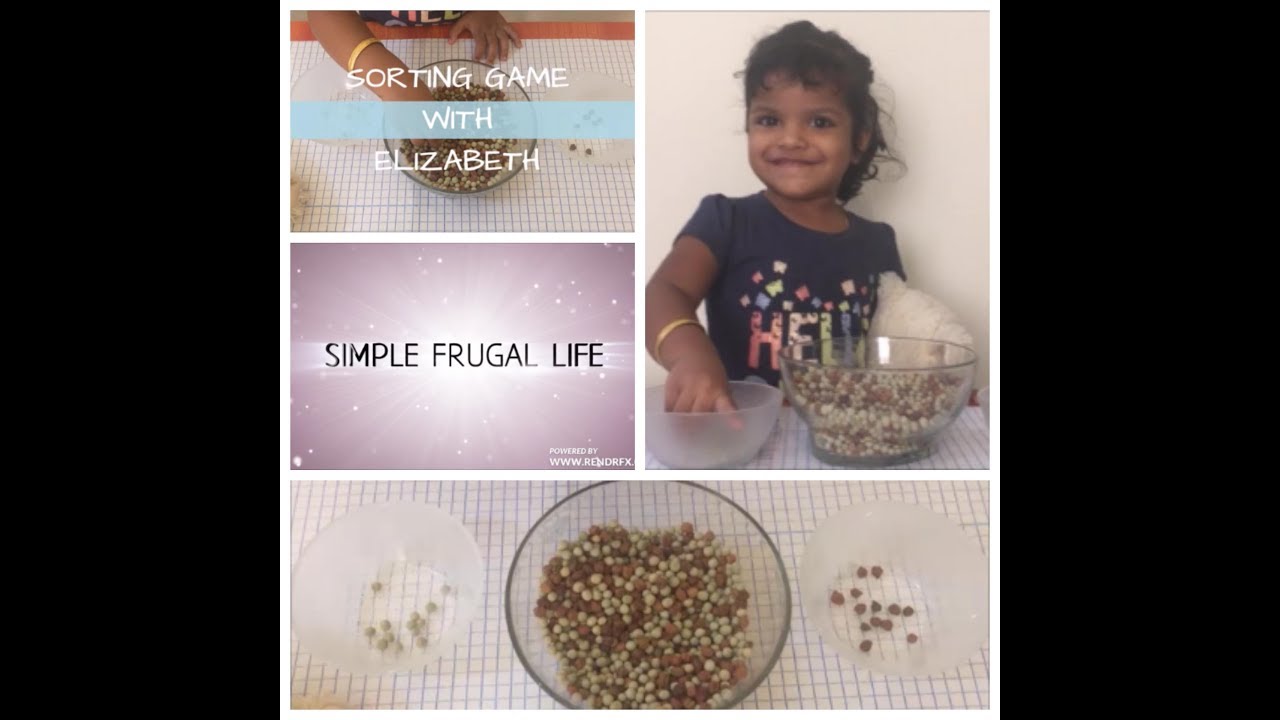 Sorting Games For Preschoolers | KITCHEN CRAFTS WITH ELIZABETH |Simple Frugal Life
