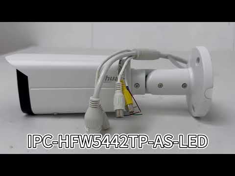 Original Dahua IPC-HFW5442T-AS-LED 4MP POE Full Color Outdoor Waterproof WDR Bullet WizMind Webcam