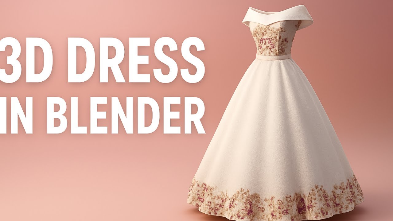 how to make stylized gown in blender | beginner tutorial