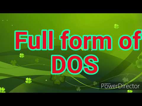 Full form of DOS