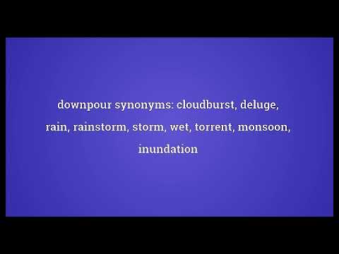 Downpour Meaning