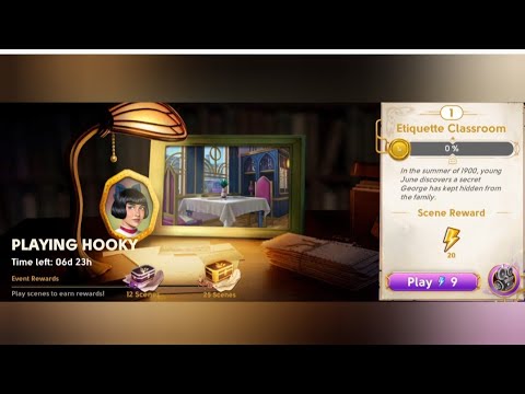June's Journey SECRETS 26, Scene 1 | Etiquette Classroom | Playing Hooky | 5 - 12 May 2025, Details