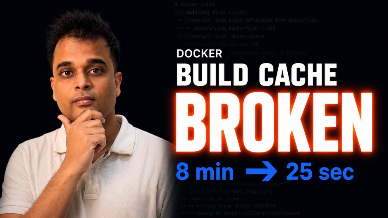 Why Your docker build Takes 10 Minutes Every Time (And How to Fix It ?)