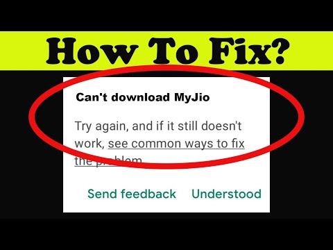 How To Fix Can't Install MyJio App on Playstore | can't Downloads app problem solve | play store