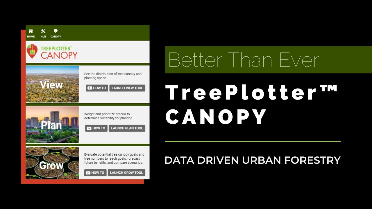 Data Driven Urban Forestry with TreePlotter™ CANOPY