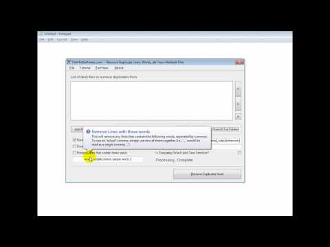 How to Remove or delete duplicate lines or duplicate words from multiple files