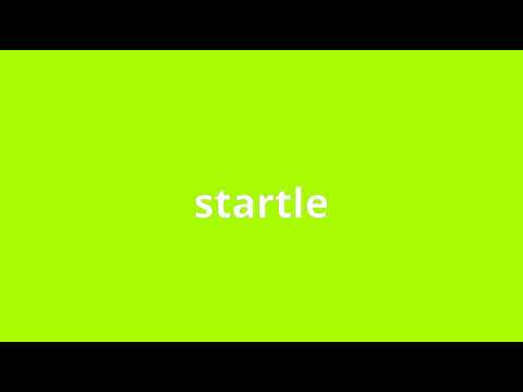 what is the meaning of startle