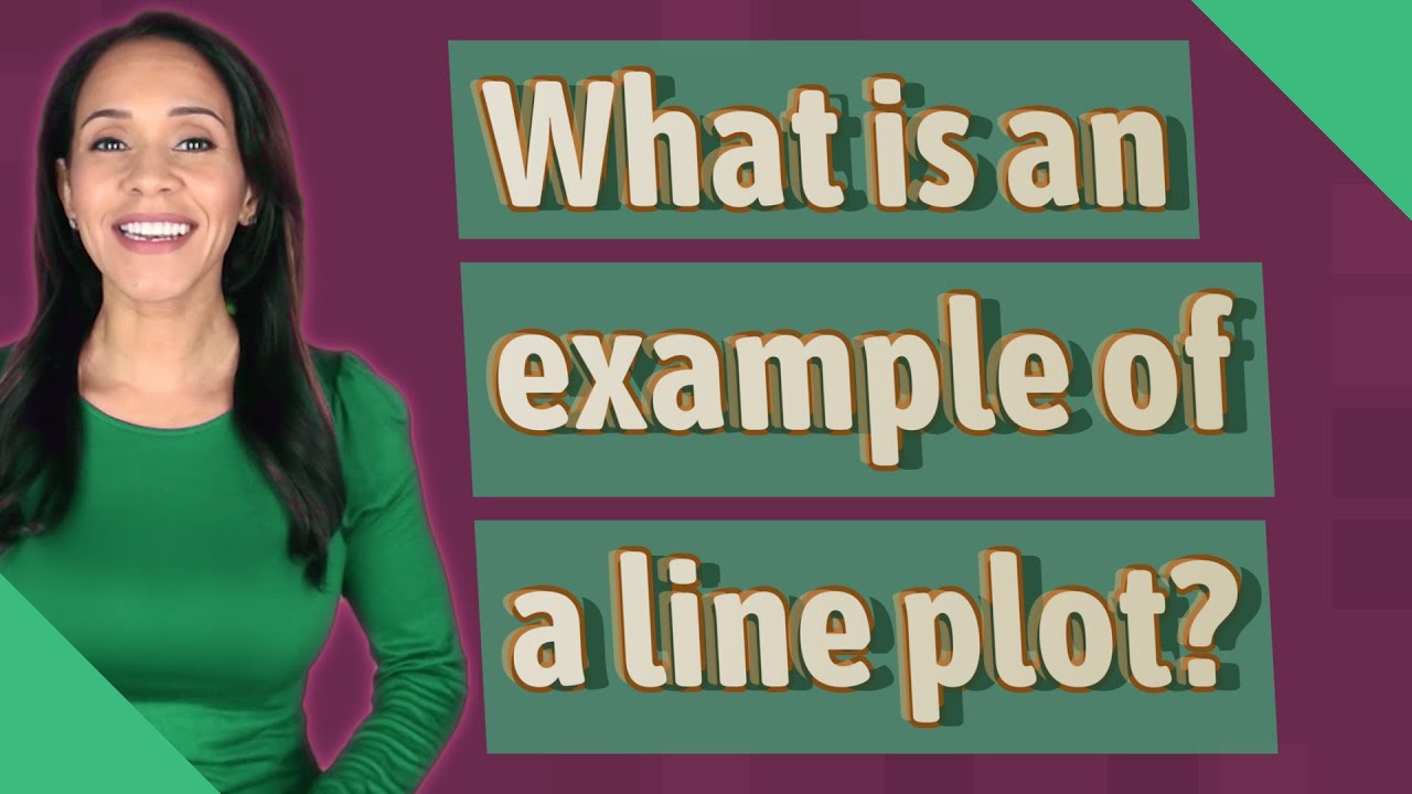 What is an example of a line plot?
