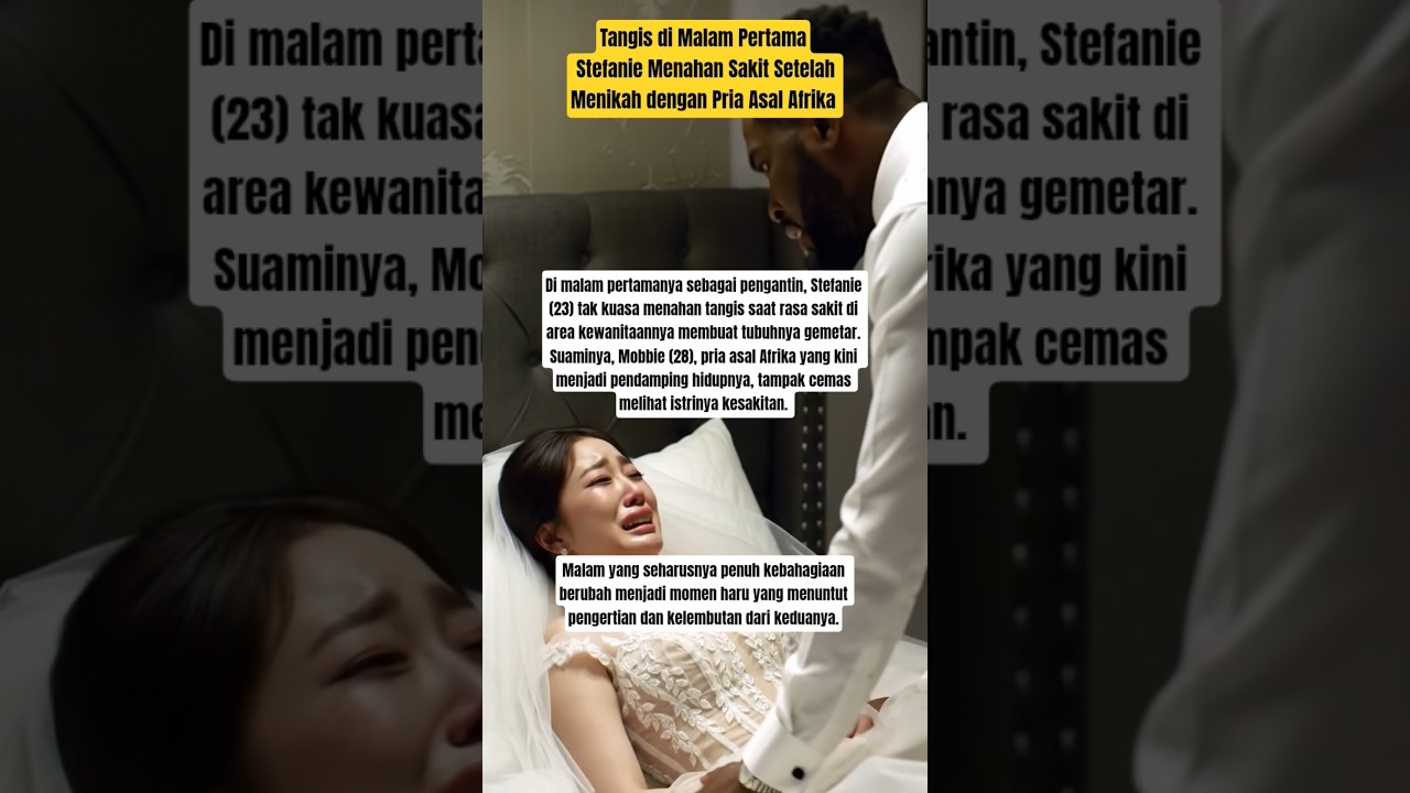 Stefanie Menangis Menahan Sakit Di Malam Pertama Setelah Menikah dengan Pria Asal Afrika‼️#viral