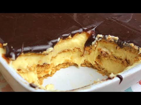 Do you have milk,biscuits and chocolate? Delicious homemade dessert that I never get tired of eating