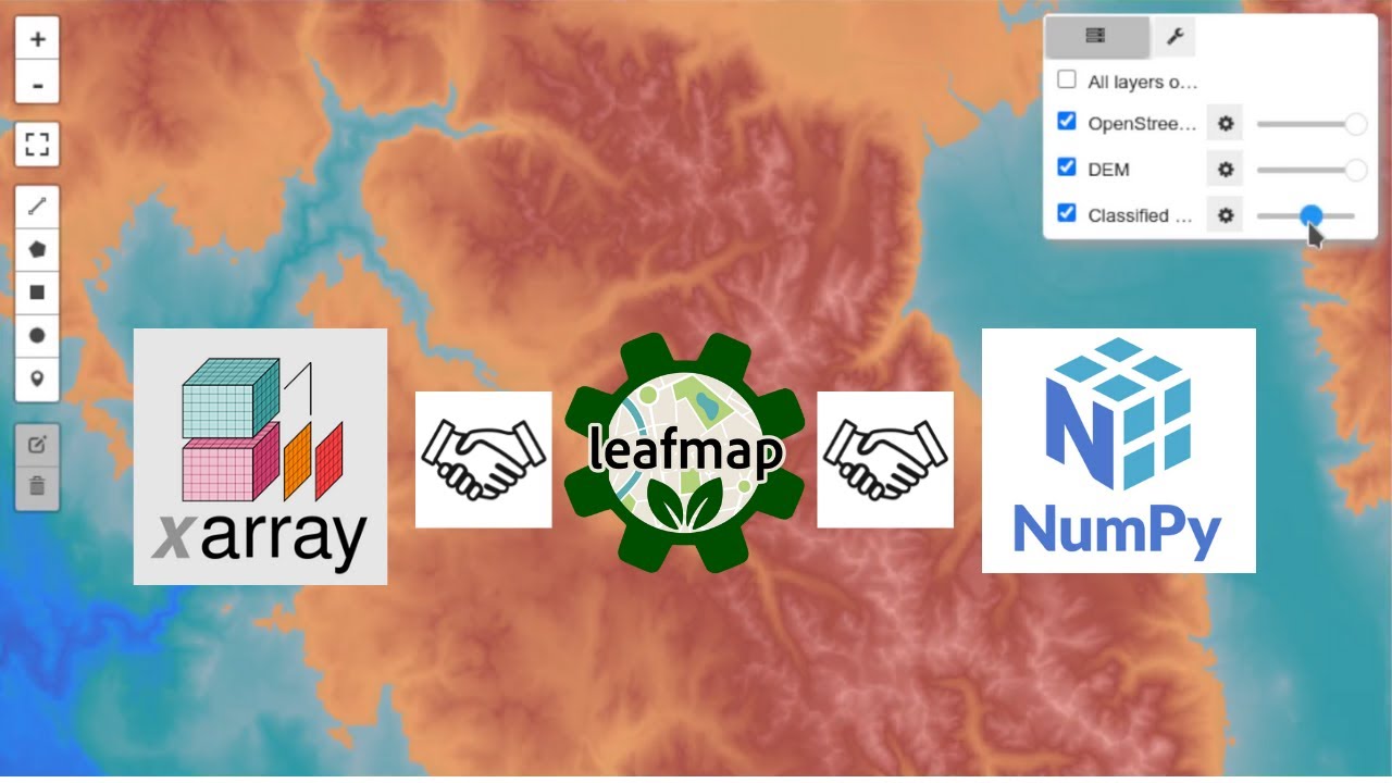 Leafmap Tutorial 89: Interactive visualization of in-memory raster (xarray, numpy array)