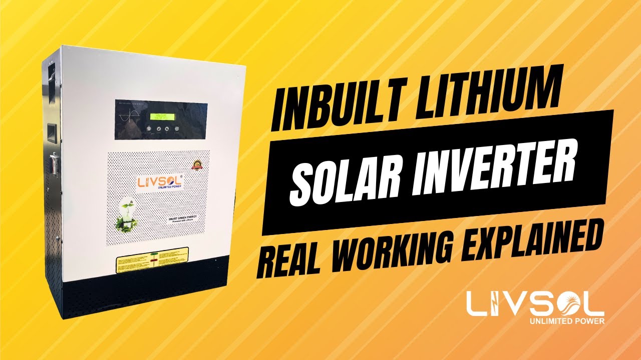 Livsol Inbuilt Lithium Inverter Tech DEMO! Features Explained #InbuiltLithium #InverterWorking
