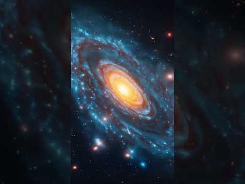 Space Travel To Watch Blue Elliptical Galaxy In Deep Outer Space #spaceart #space #spacescene
