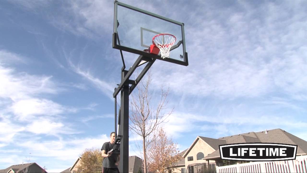 Lifetime 72 Inch Mammoth Glass Basketball Hoop 90181 - KitSuperStore.com