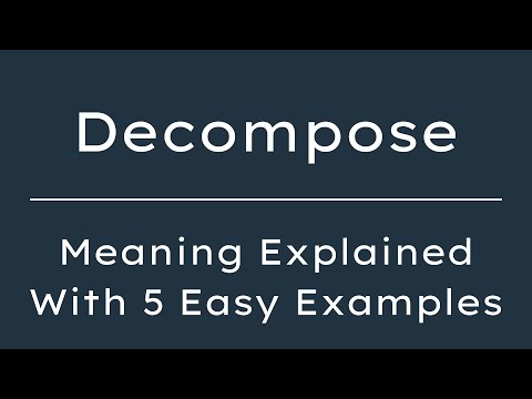What Does Decompose Mean? Decompose Meaning in English With 5 Example Sentences