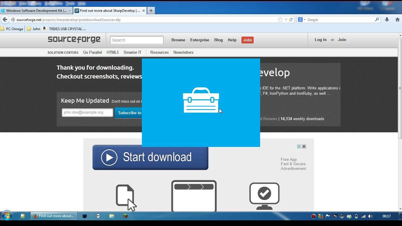Installing SharpDevelop IDE and .NET SDK