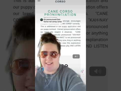 How do you pronounce cane corso?