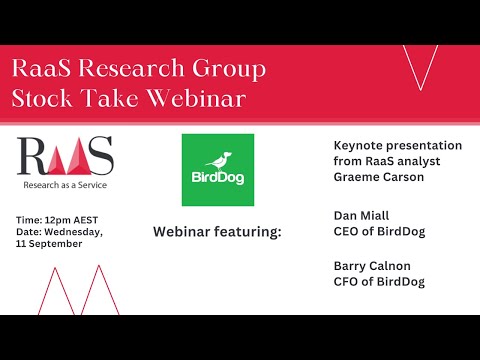 RaaS Research Group Stock Take Webinar - BirdDog Technology (ASX:BDT)