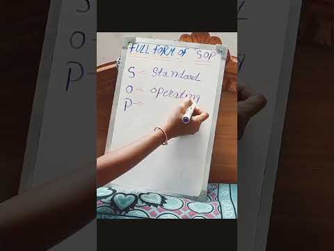 FULL form of SOP Edited By HASINI #shorts