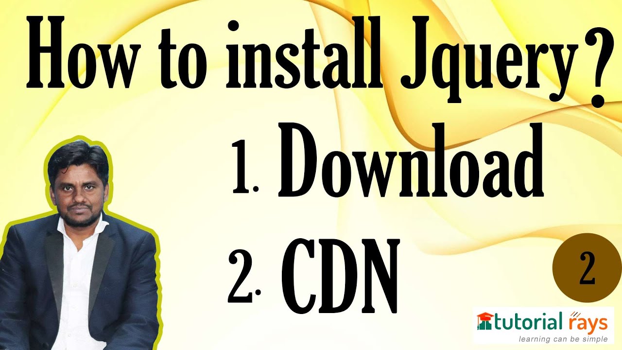 2.Jquery  Installation |  How to setup  Install Jquery  - Jquery Tutorial