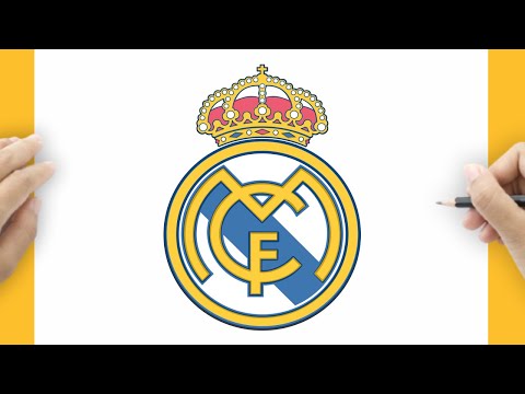 HOW TO DRAW THE REAL MADRID LOGO | EASY DRWAWING