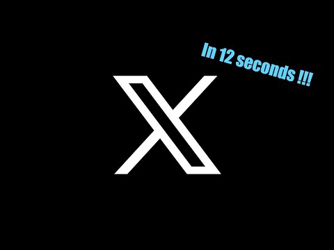 Designing the X (Twitter) logo in 12 SECONDS | Speedrun