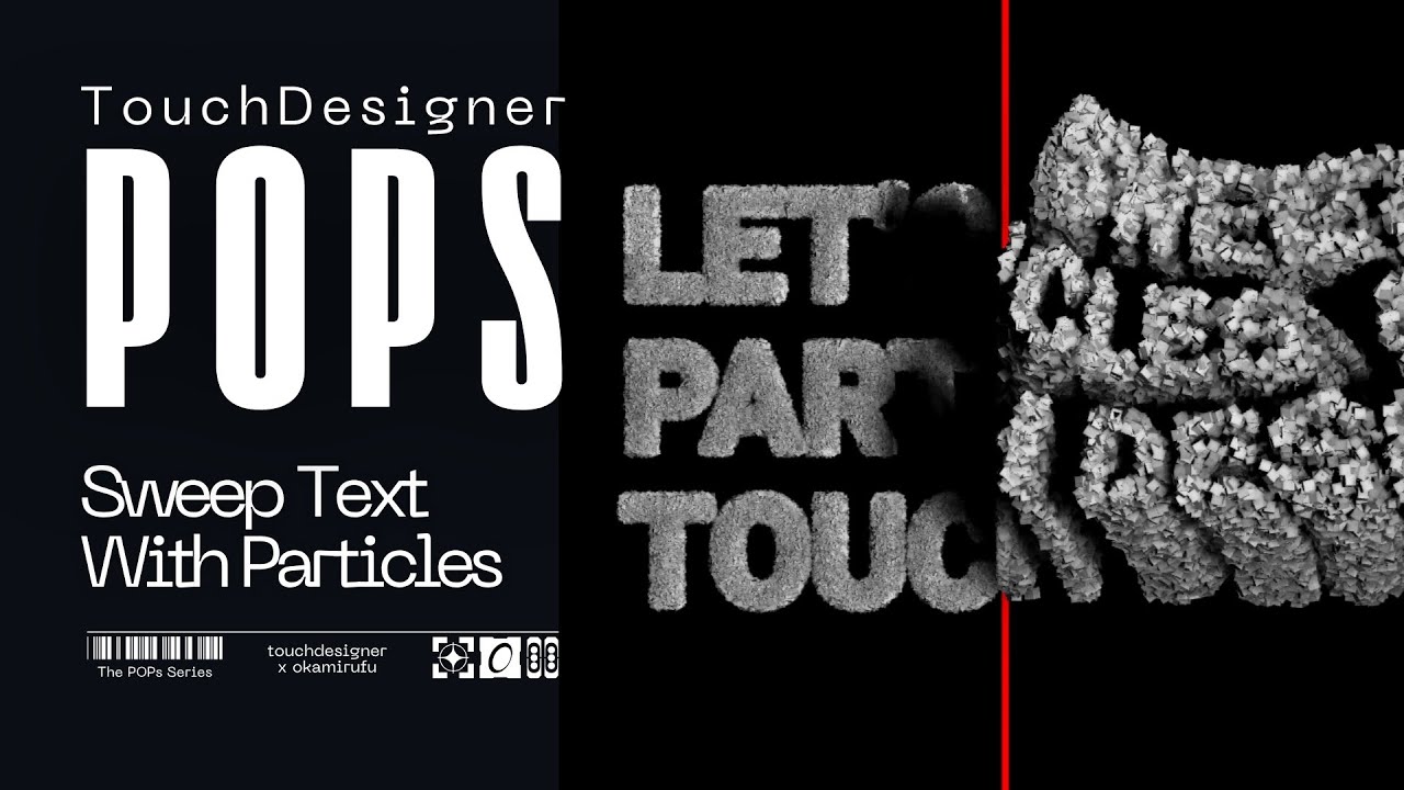 TouchDesigner POPs Tutorial: Sweep Text using Particles