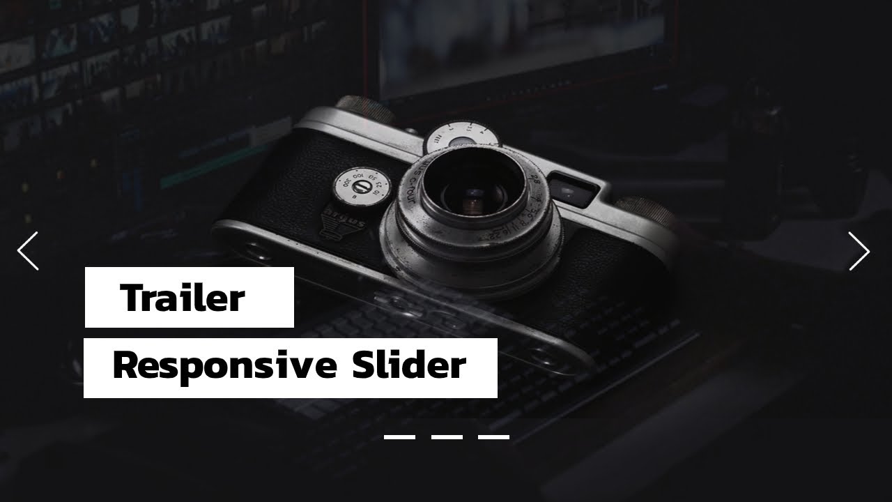 [Trailer] Responsive Image Slider | HTML , CSS & JavaScript
