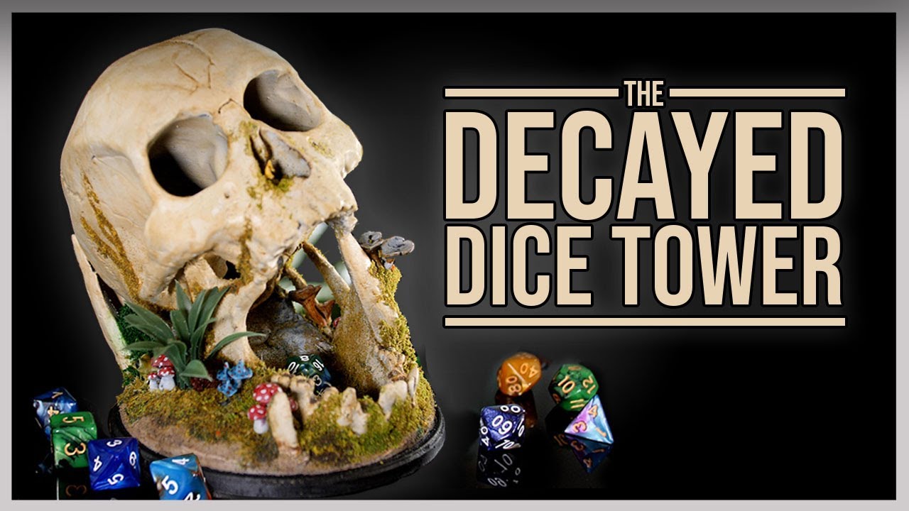 Decorating a Skull - Dice Tower for DnD & Zombicide