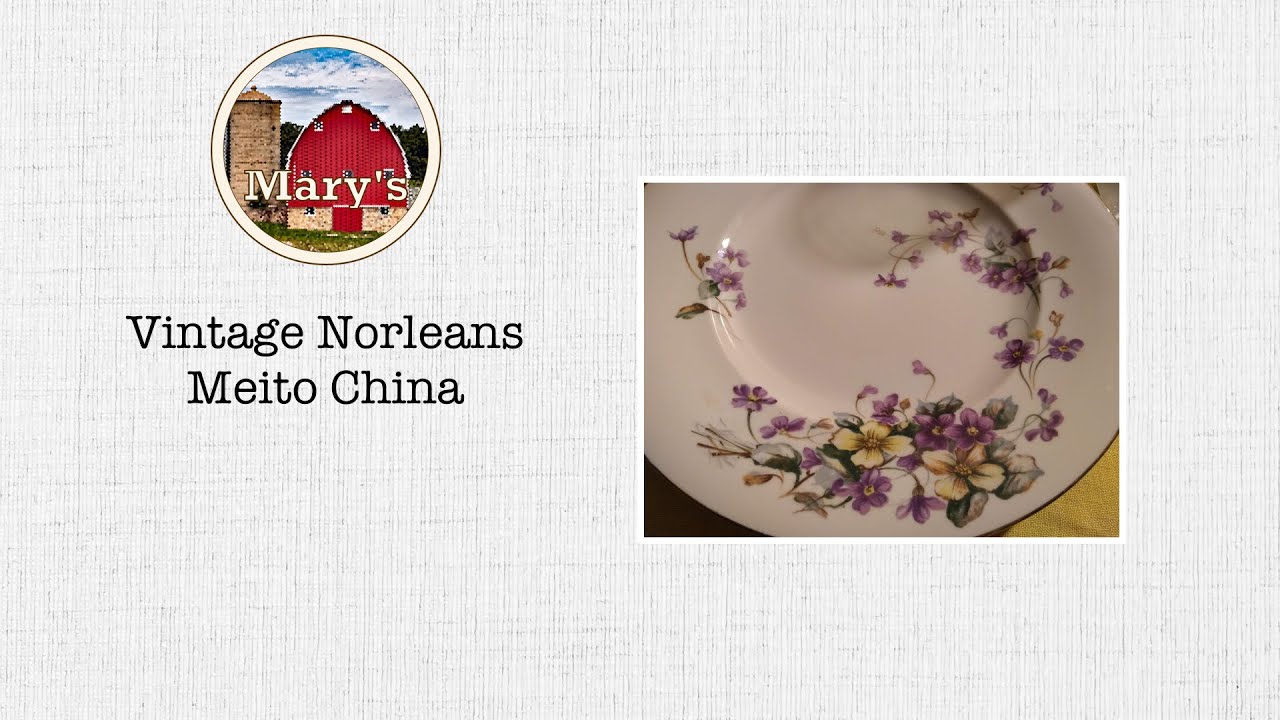 Vintage Norleans Meito China Marys Red Barn