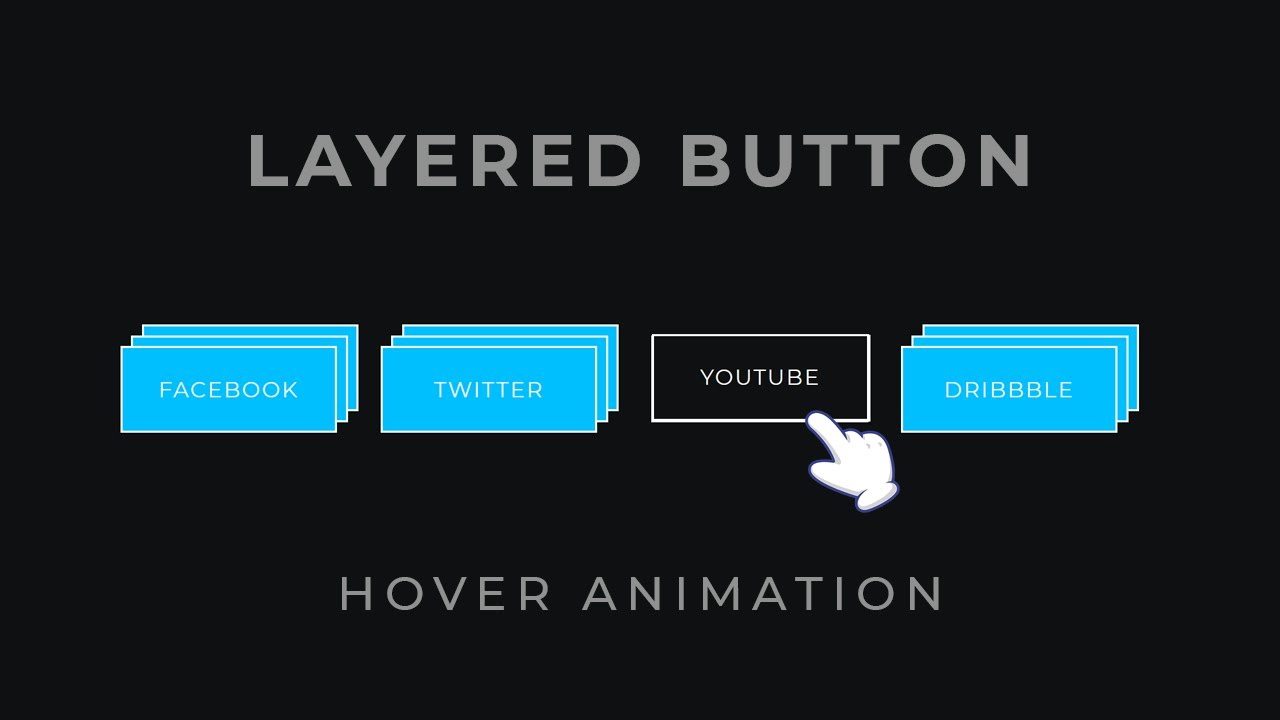 Layered Button Hover Animation | CSS Animation Tutorial