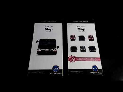 My Collection of CTA (and Some RTA) Maps from 2004 to 2019