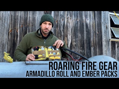 Roaring Fire Gear Armadillo Mini Tool Roll Bag and Ember Pro Packs