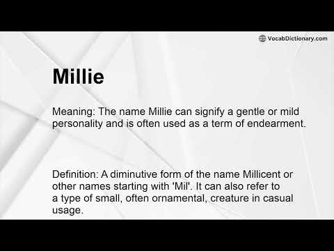 Millie Meaning