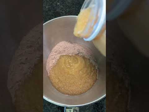 I tried combining apple sauce with chocolate cake mix