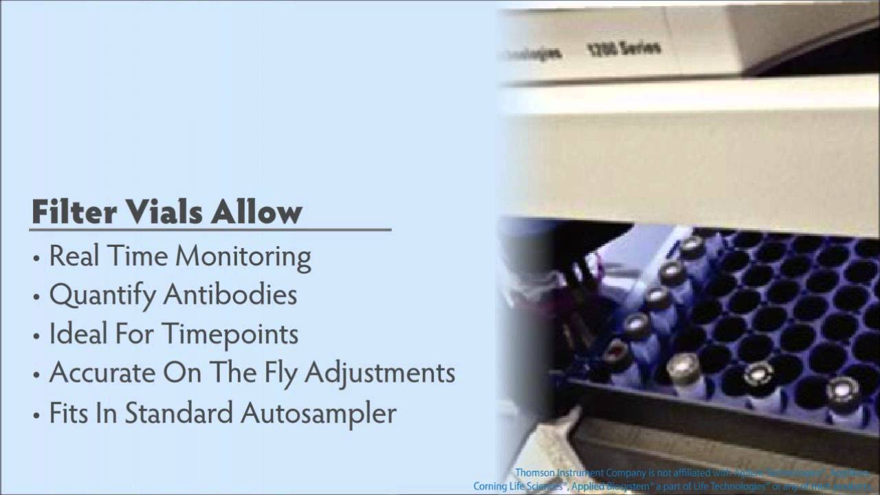 Thomson Filter Vials for Antibody Analysis