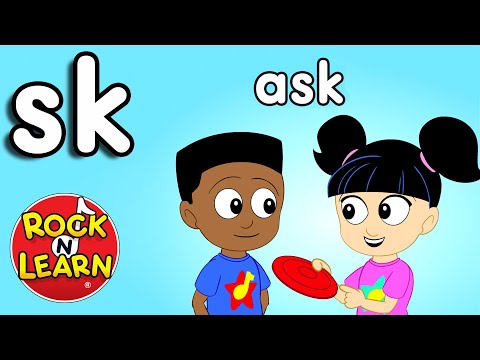 SK Ending Consonant Blend Sound | SK Blend Song and Practice | Rock 'N Learn